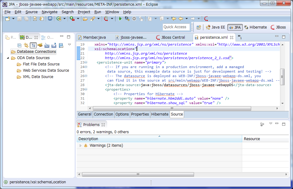 Wiki Jpaでdbmysqlに接続する設定 